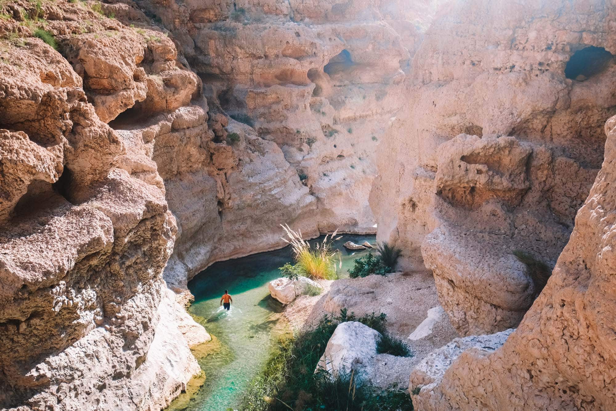 Wadi Shab in Oman: Swim in a Turquoise Wadi - TRAVELREBELS