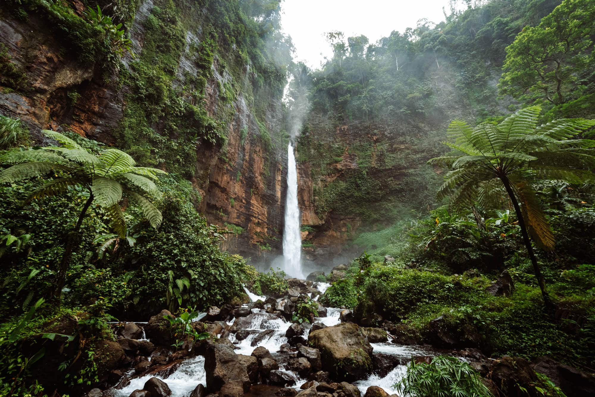 Tumpak Sewu Waterfall: a 120-meter-high waterfall in Java