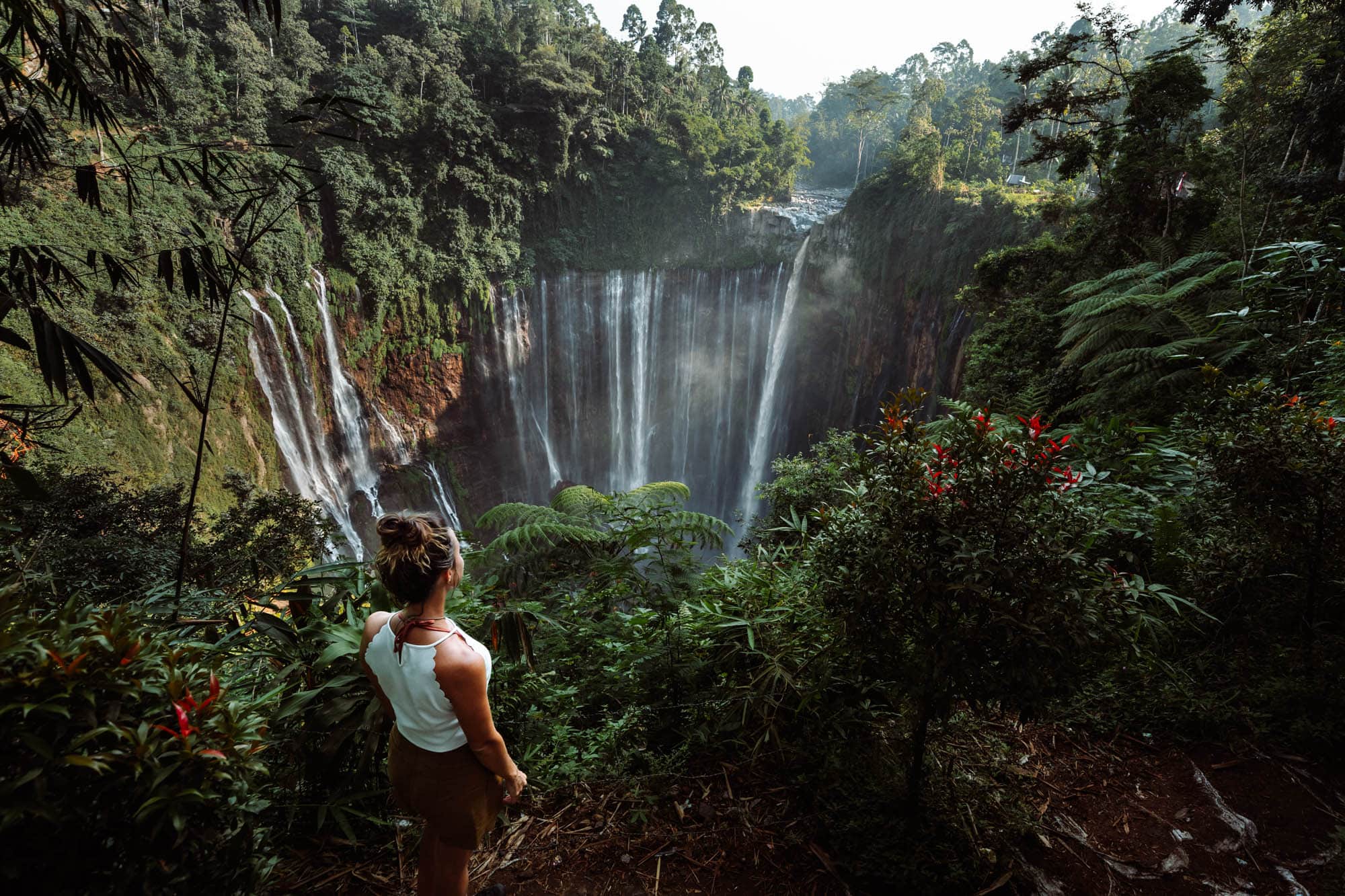 Tumpak Sewu Waterfall: a 120-meter-high waterfall in Java