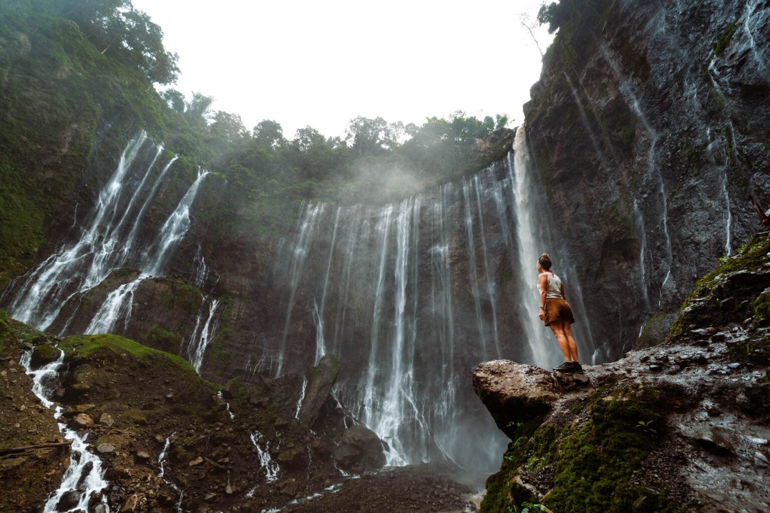 Tumpak Sewu Waterfall: a 120-meter-high waterfall in Java